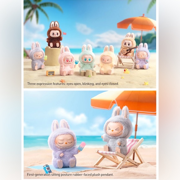 POP MART | Toys | Authentic Pop Mart Labubu Have A Seat Hehe Gray Color ...